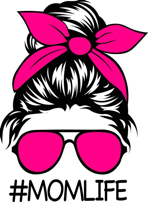 Momlife Svg Png Bundle 5 Designs Momlife Pink Leopard Etsy