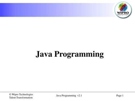 Ppt Java Programming Powerpoint Presentation Free Download Id 3577752