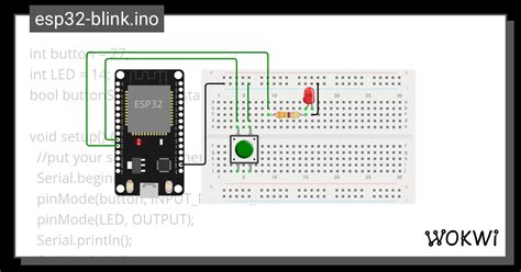 Esp32 Push Button Wokwi Esp32 Stm32 Arduino Simulator