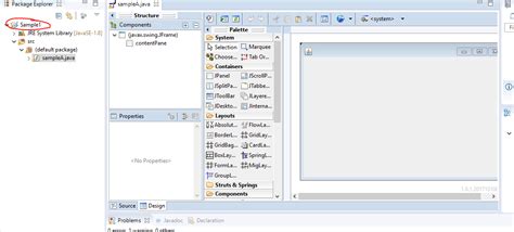 java no items are displayed in the palette in eclipse