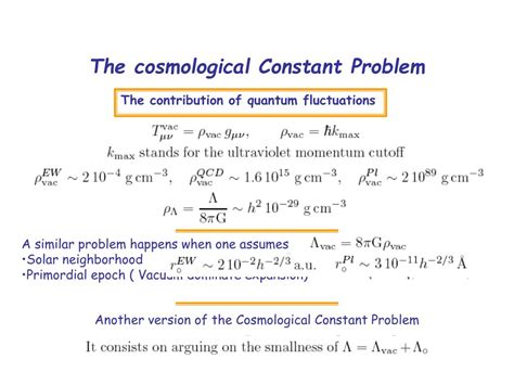 Ppt The Cosmological Constant Problem Powerpoint Presentation Free