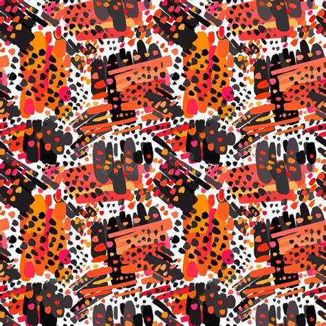 Fashion Trendy Seamless Pattern Clothes And Accessories Stock Vector