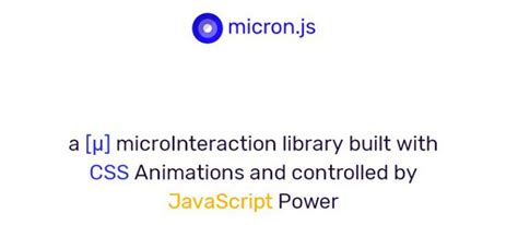 micron js create css animations controlled by javascript power