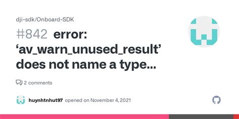 error ‘av warn unused result does not name a type av warn unused