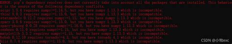 import pandas as pd结果报错attributeerror module “numpy“ has no attribute
