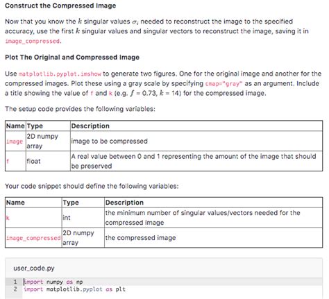 svd and image compression in this problem you will
