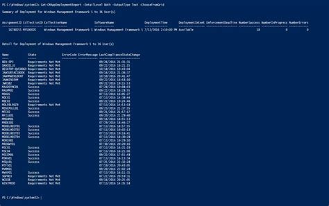 reporting on sccm application deployment progress with