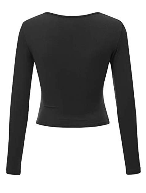 Buy Lock And Love Womens Premium Short Long Sleeve Deep V Neck Slim