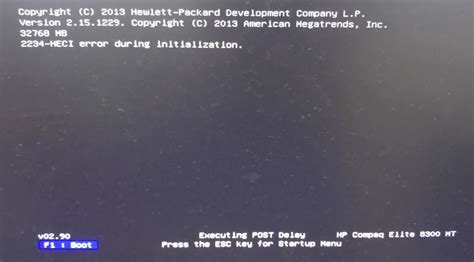 how to fix 2234 heci error during initialization pc kadva corp
