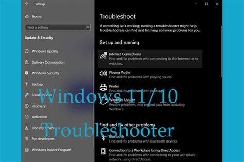 How To Run Windows 11 10 Troubleshooters To Fix Pc Problems