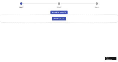 react stepper horizontal examples codesandbox
