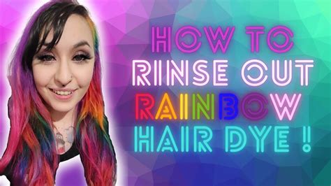 How To Rinse Out Rainbow Colors Without Bleeding Diy Hair