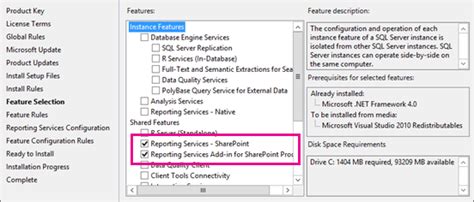 install the first report server in sharepoint mode sql server