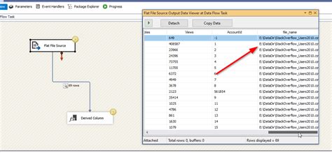[solved] extract filename and update table in ssis foreach loop
