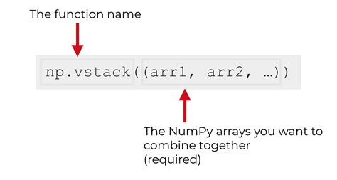 how to use numpy vstack sharp sight