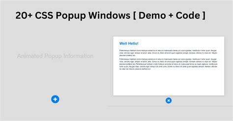 20 Css Popup Windows [ Demo Code ] Codewithrandom