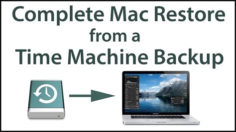 restore a mac hard drive from a time machine backup youtube