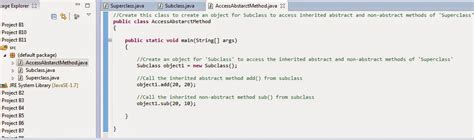 how to write an abstract method in java