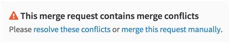 resolve conflicts · merge requests · project · user · help · gitlab