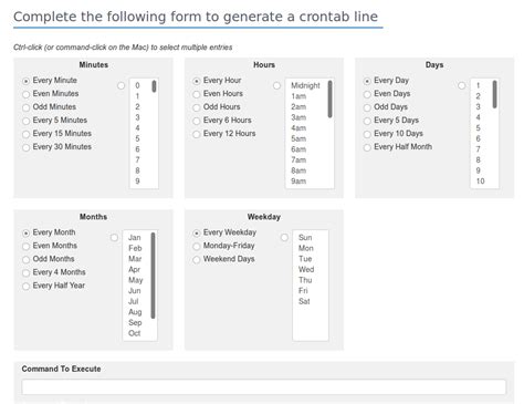 crontab example every 4 hours australian instructions working guidelines