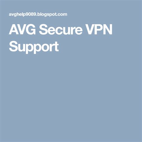avg secure vpn support supportive security
