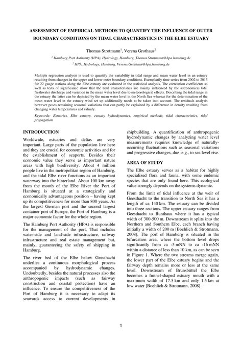 Pdf Assessment Of Empirical Methods To Quantify The Influence Of