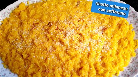 Italian Dish Risotto Alla Milanese Con Zafferano Zafaran Recipe