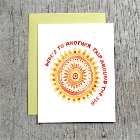 Heres To Another Trip Around The Sun Birthday Card