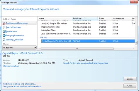 print button not working in crystal report viewer