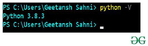 check the version of the python interpreter geeksforgeeks