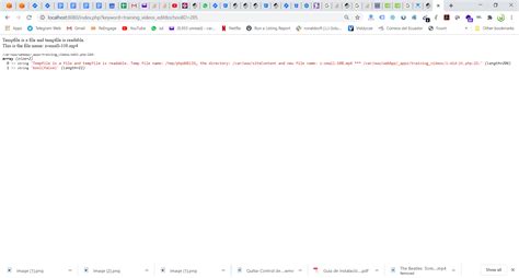 php file saved via move file upload works when called directly not via