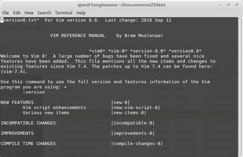 classic unix linux editor vim gets first update in years zdnet