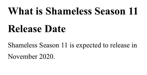 Shameless Season 11 Trailer Release Date Cast Details Plot Spoilers