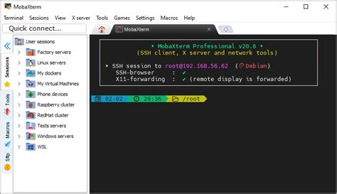 mobaxterm free xserver and tabbed ssh client for windows