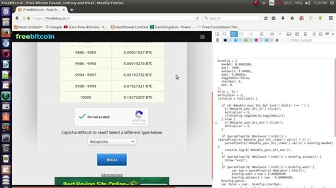 freebitco in script roll 10000 github