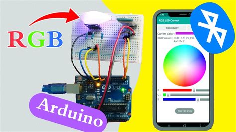Control An Rgb Led Using Bluetooth Arduino Project Youtube