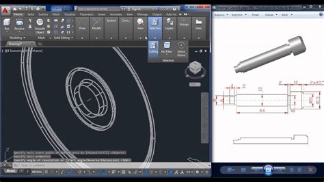 função revolve autocad 3d youtube