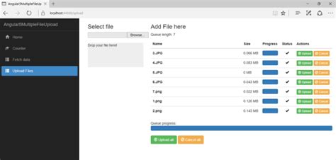 creating angular 5 multiple file upload and asp core 2 1