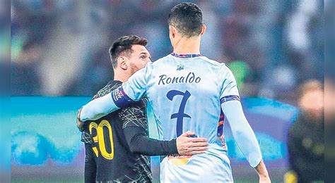 Lionel Messi Y Cristiano Ronaldo Reencuentro Inolvidable André