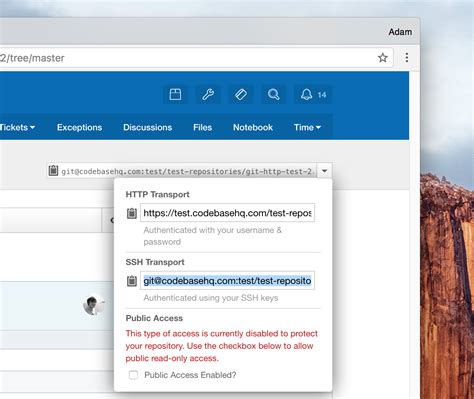 setting up codebase with git tower codebase