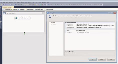 microsoft sql server integration services retry a task on