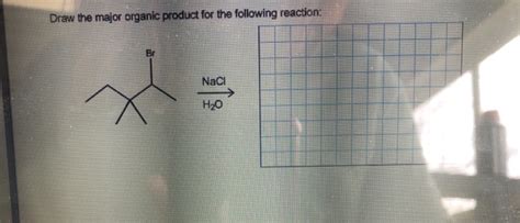 Solved Given The Following Single Step Reaction Draw The