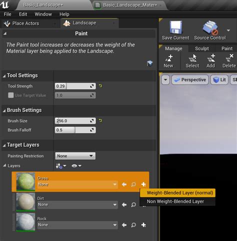 creating and using custom heightmaps and layers in unreal engine
