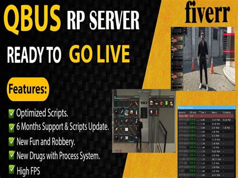Fivem Roleplay Qbus Server With Latest All Scripts Upwork