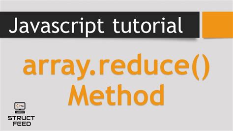 reduce method in javascript arrays youtube