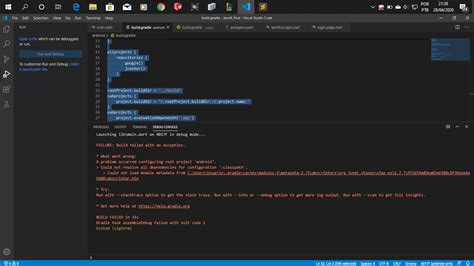 gradle error when compiling flutter project stack overflow