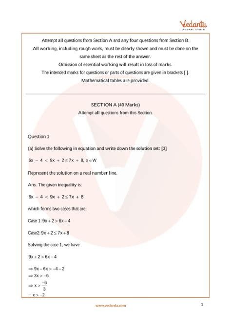 math worksheets for grade 10 icse printable worksheets