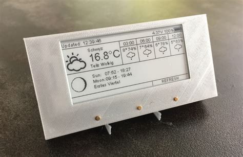 esp8266 based e paper wi fi weather station dzone iot