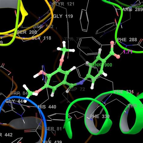 Molecular Docking Of Compound 9 Into The Active Sites Of Ache A 2d