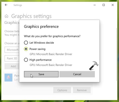 Configurer Les Préférences De Performances Graphiques Dans Windows 10